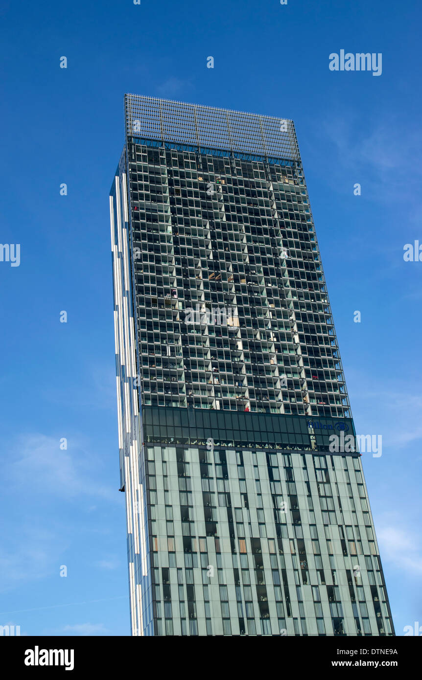 Beetham Tower mixed use skyscraper in Manchester city centre, England ...