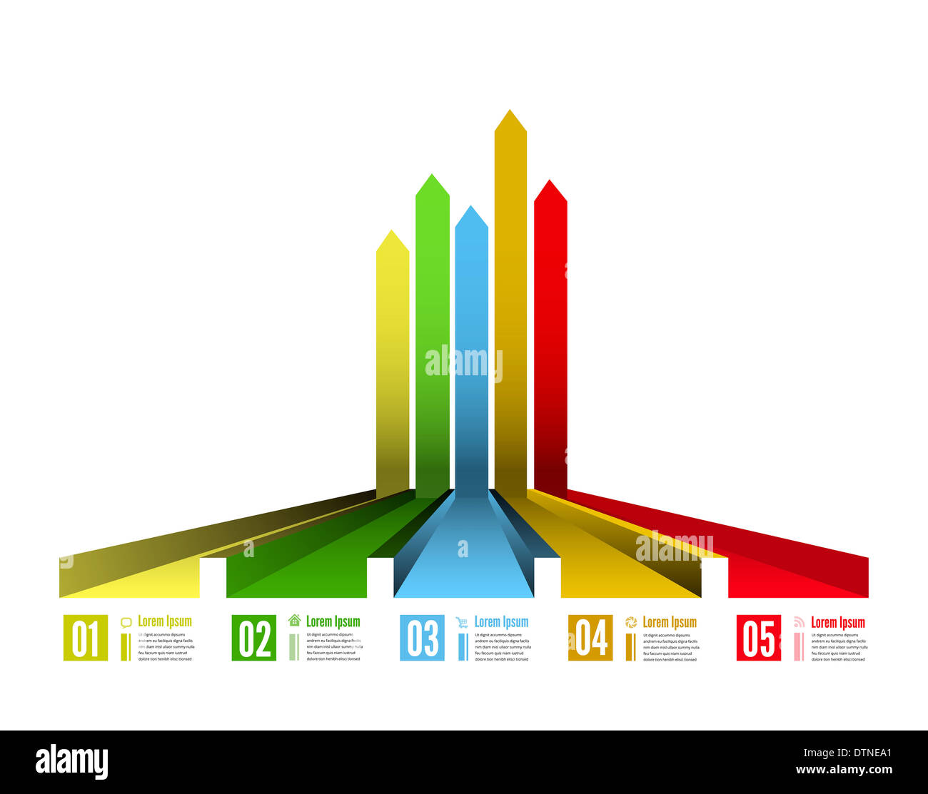 Arrow infographics hi-res stock photography and images - Alamy