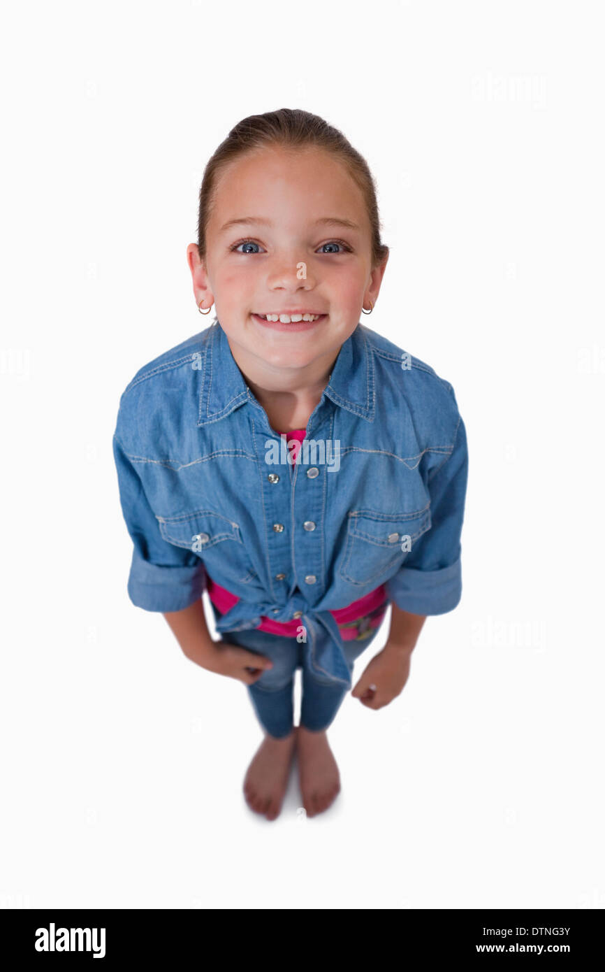 Portrait adorable funny girl Cut Out Stock Images & Pictures - Alamy