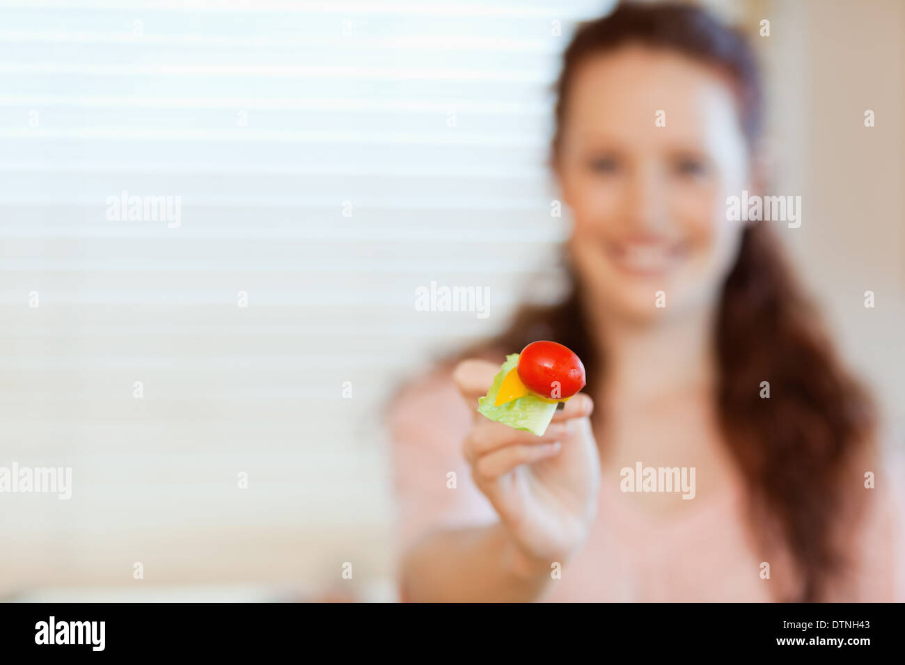 Mouthful food woman hi-res stock photography and images - Alamy