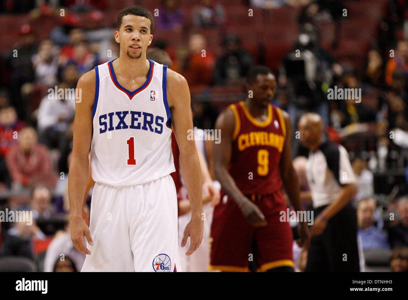 February 18, 2014: Philadelphia 76ers point guard Michael Carter ...