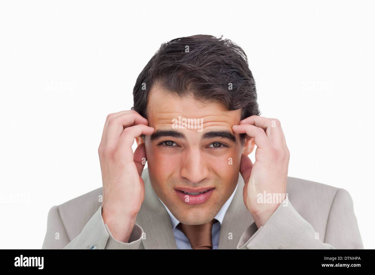 Man experiencing migraine hi-res stock photography and images - Alamy