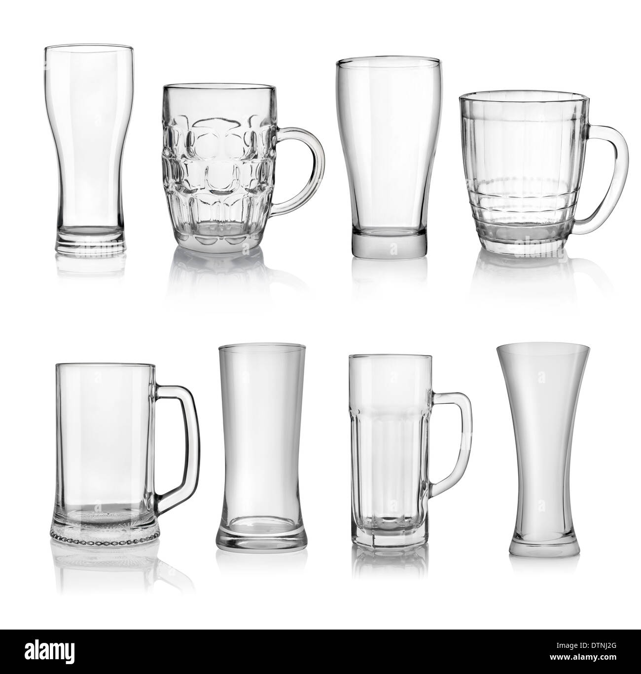 Empty beer glasses Cut Out Stock Images & Pictures - Alamy