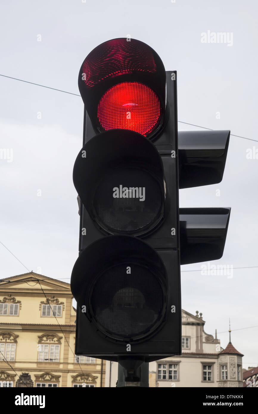 Red traffic light Stock Photo - Alamy