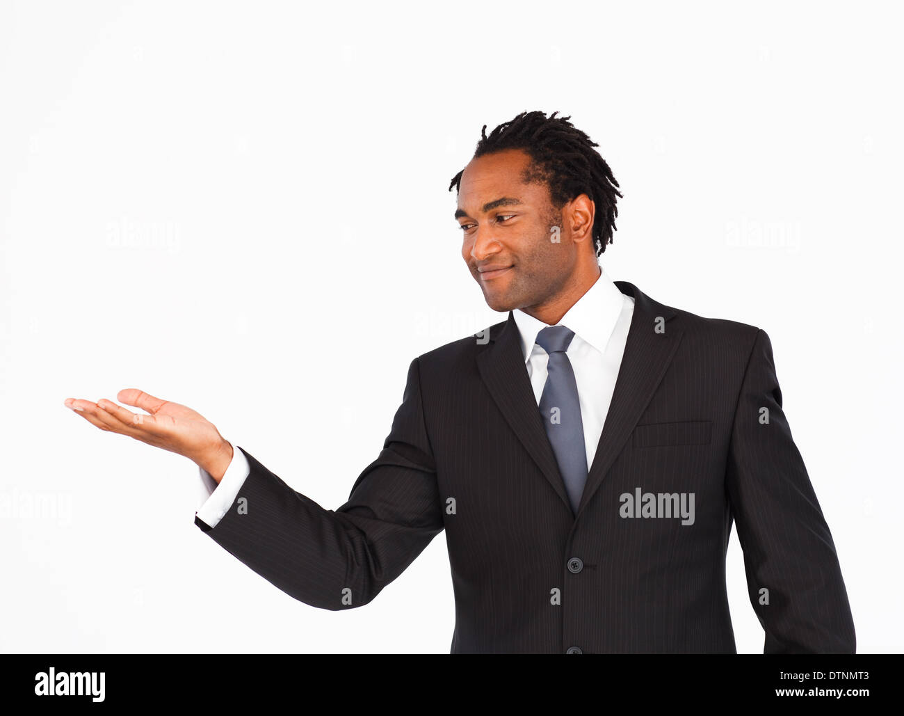 Young businessman offering his hand Stock Photo - Alamy