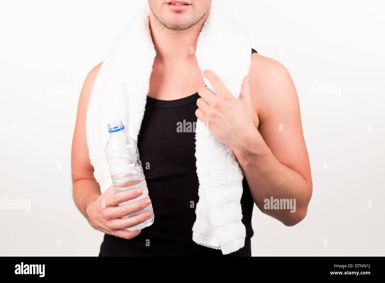Man engaged in Fitness routine Stock Photo - Alamy