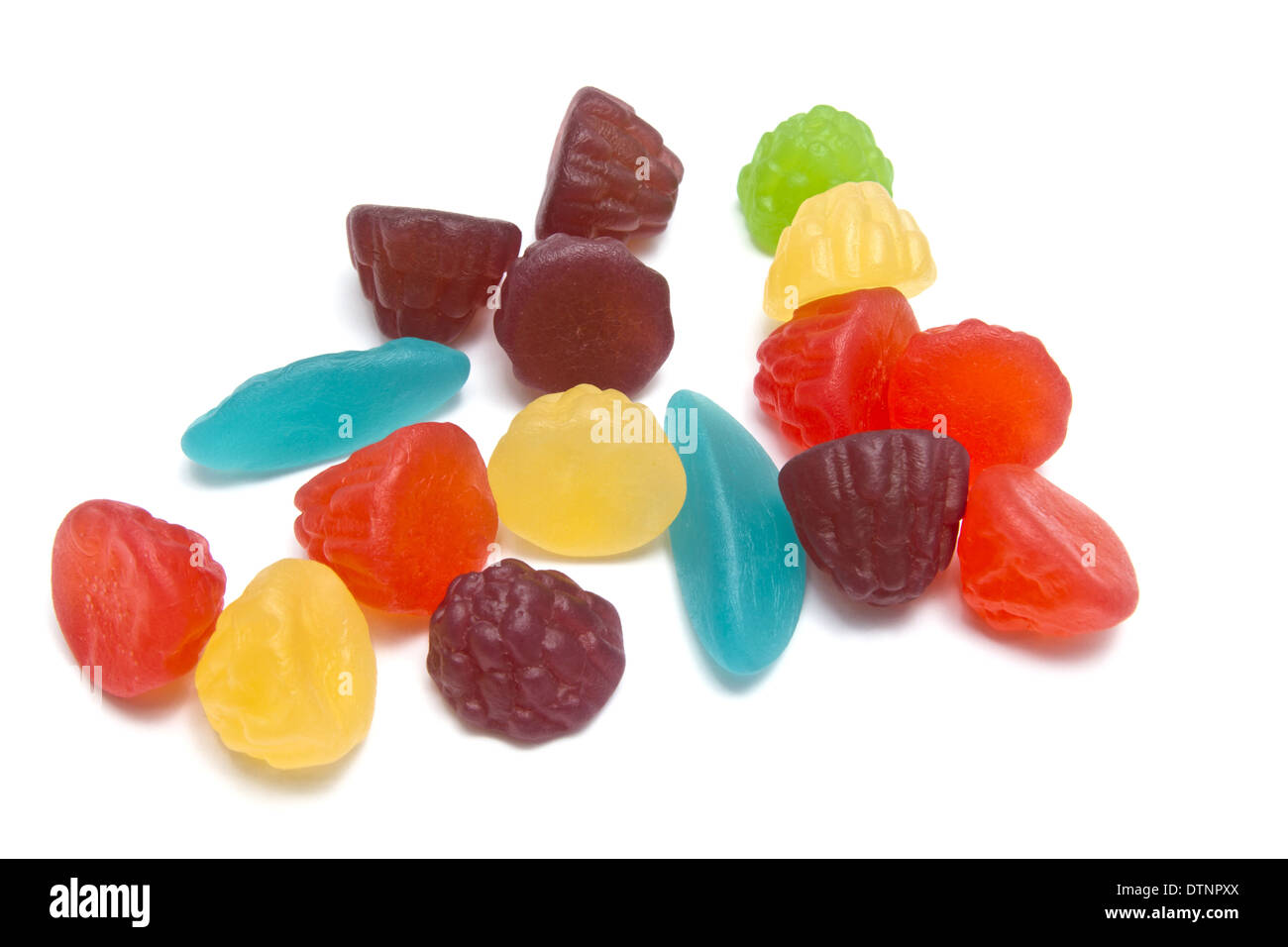 Colorful fruits candy Stock Photo - Alamy