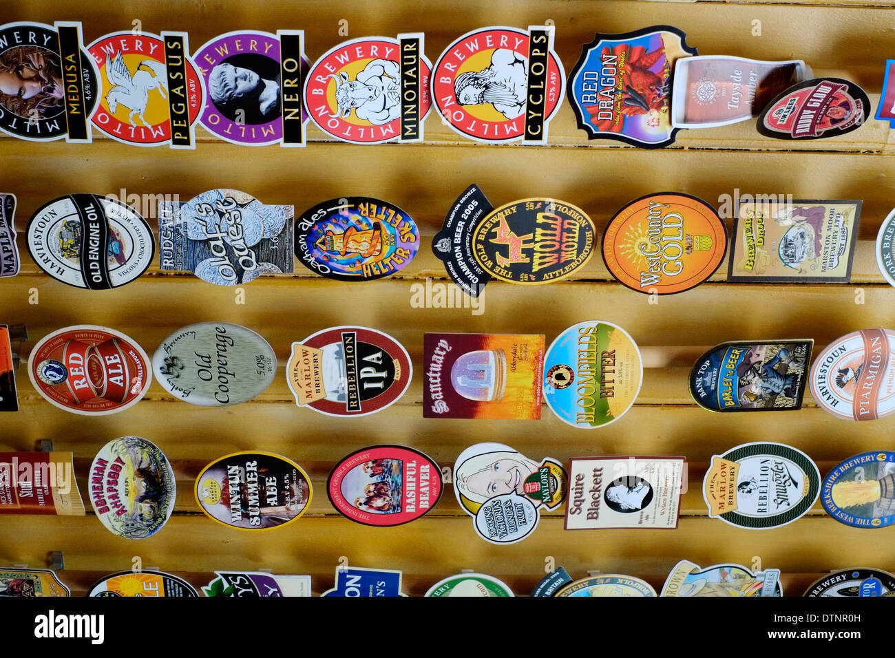 beer pump badges depicting the makers name and brand line a real ale ...