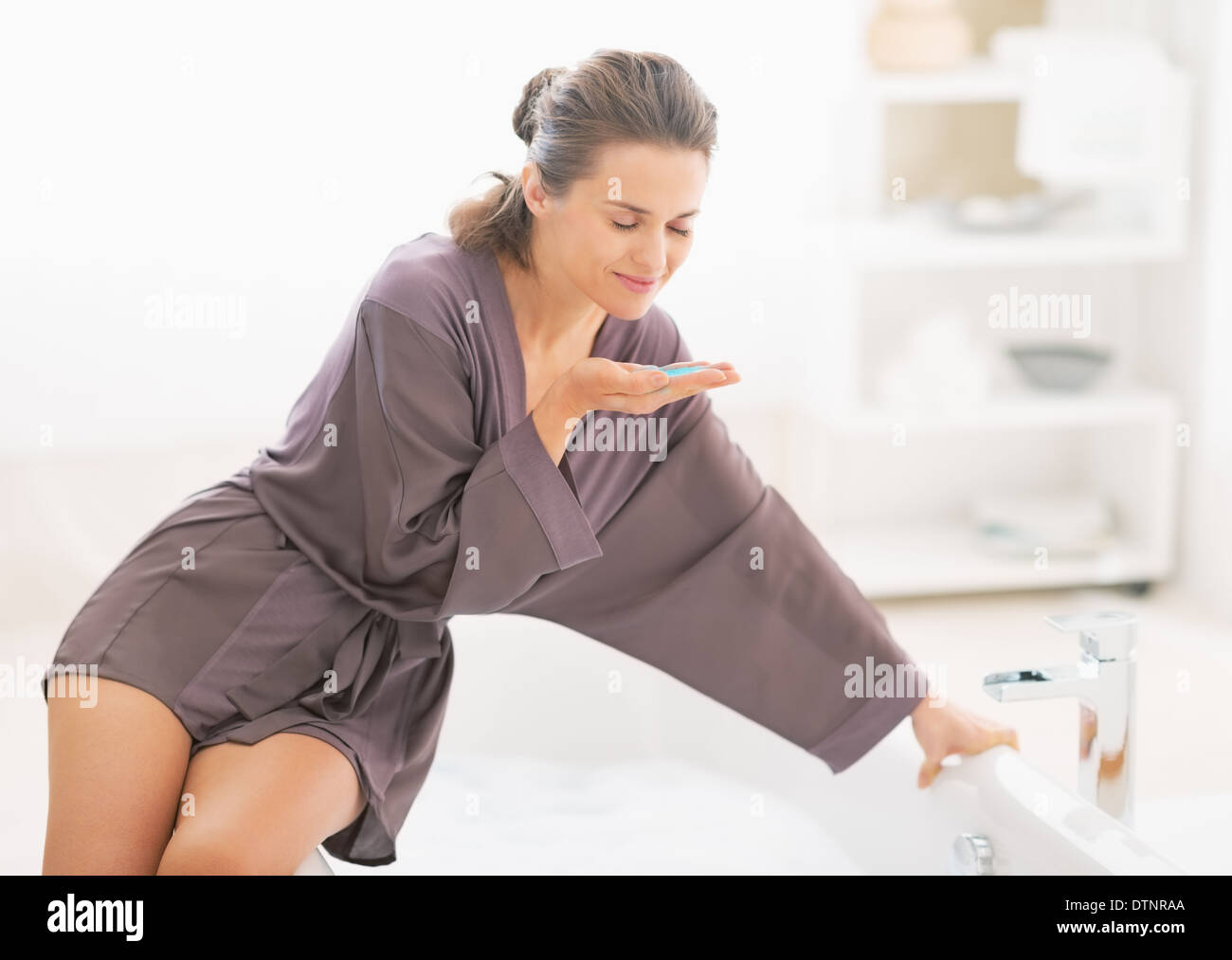 Woman salt bath hi-res stock photography and images - Alamy