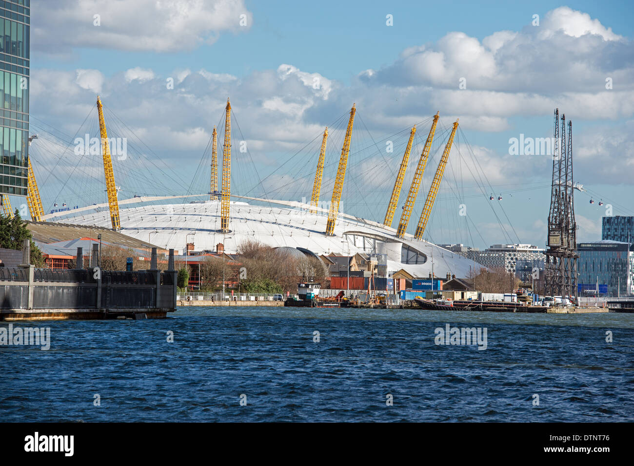O2 Arena from Canary Wharf Stock Photo - Alamy