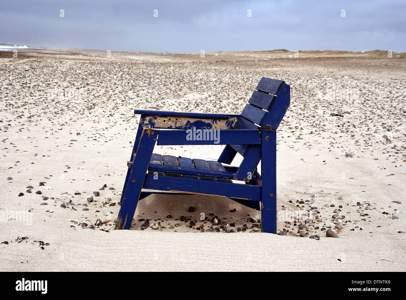 Chair on the Beach Stock Photo - Alamy