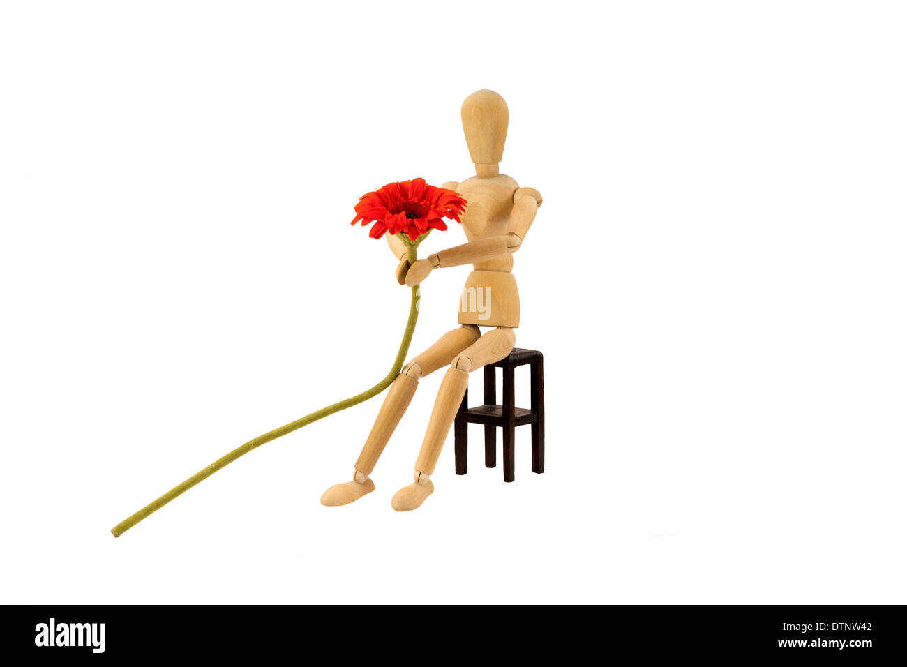 Female model in red Cut Out Stock Images & Pictures - Alamy