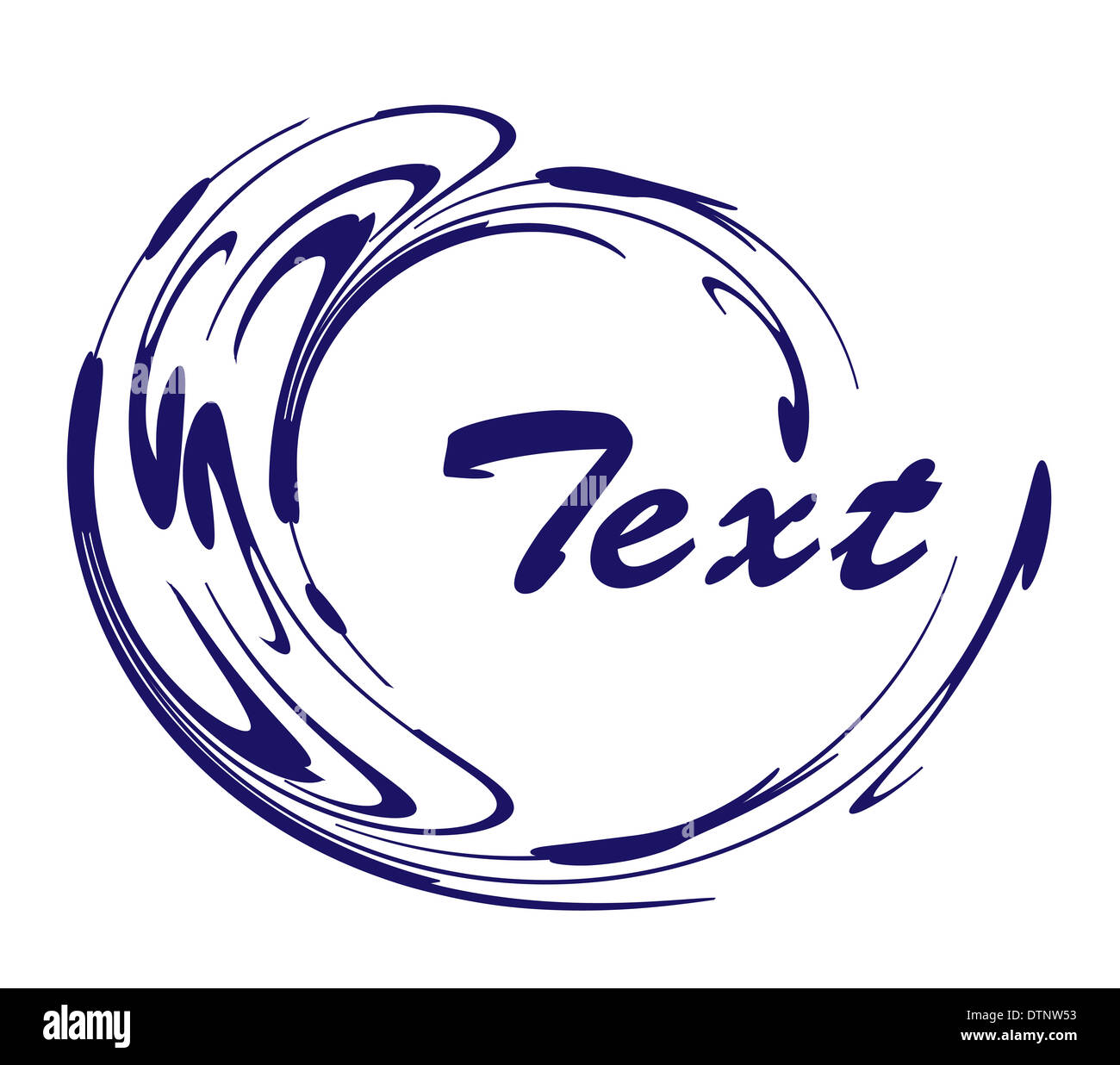 abstract design element with text Stock Photo - Alamy