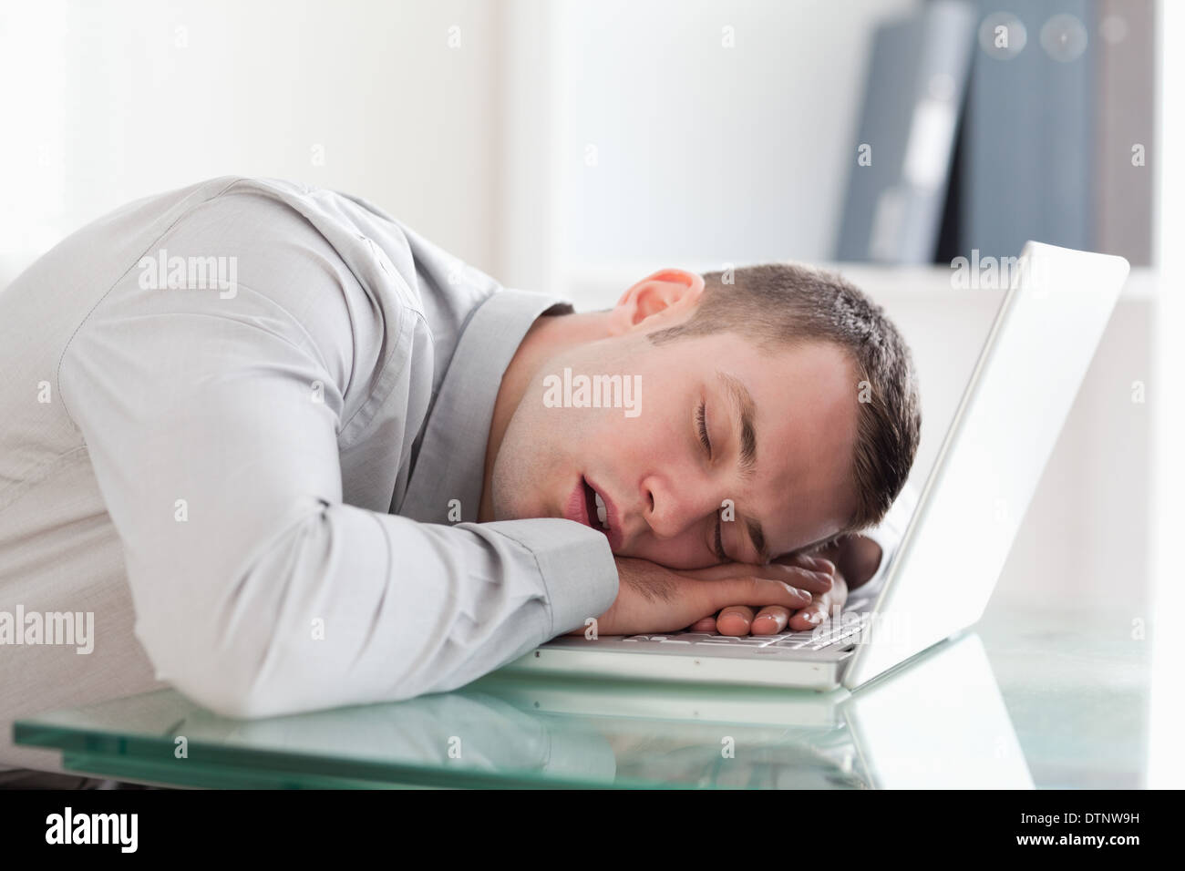 Employee taking nap hi-res stock photography and images - Alamy