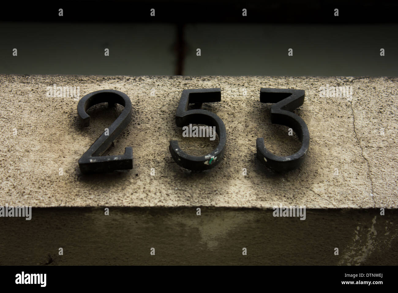 Door number 253 Stock Photo - Alamy
