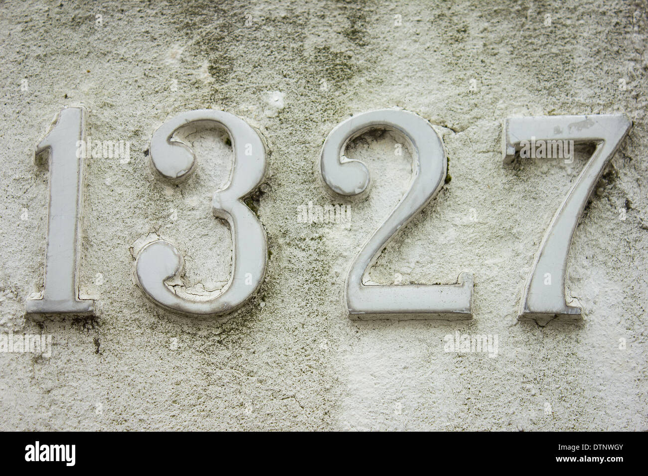 Door number 1327 Stock Photo - Alamy