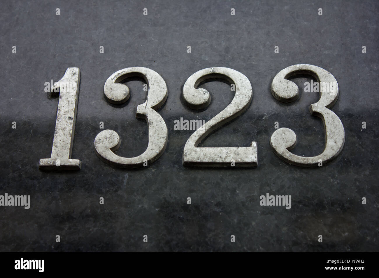 Door number 1323 Stock Photo - Alamy