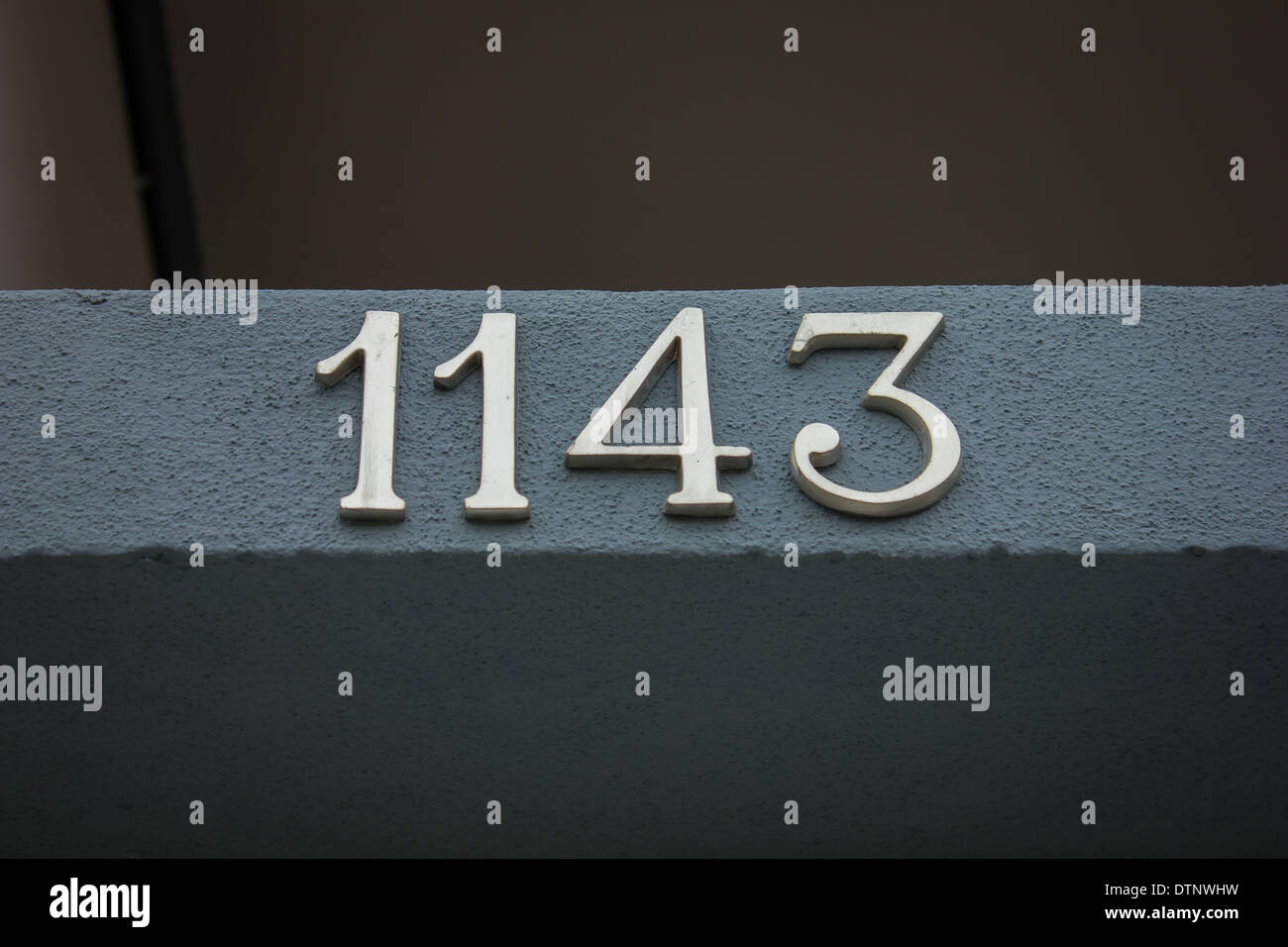 Door number 1143 Stock Photo - Alamy