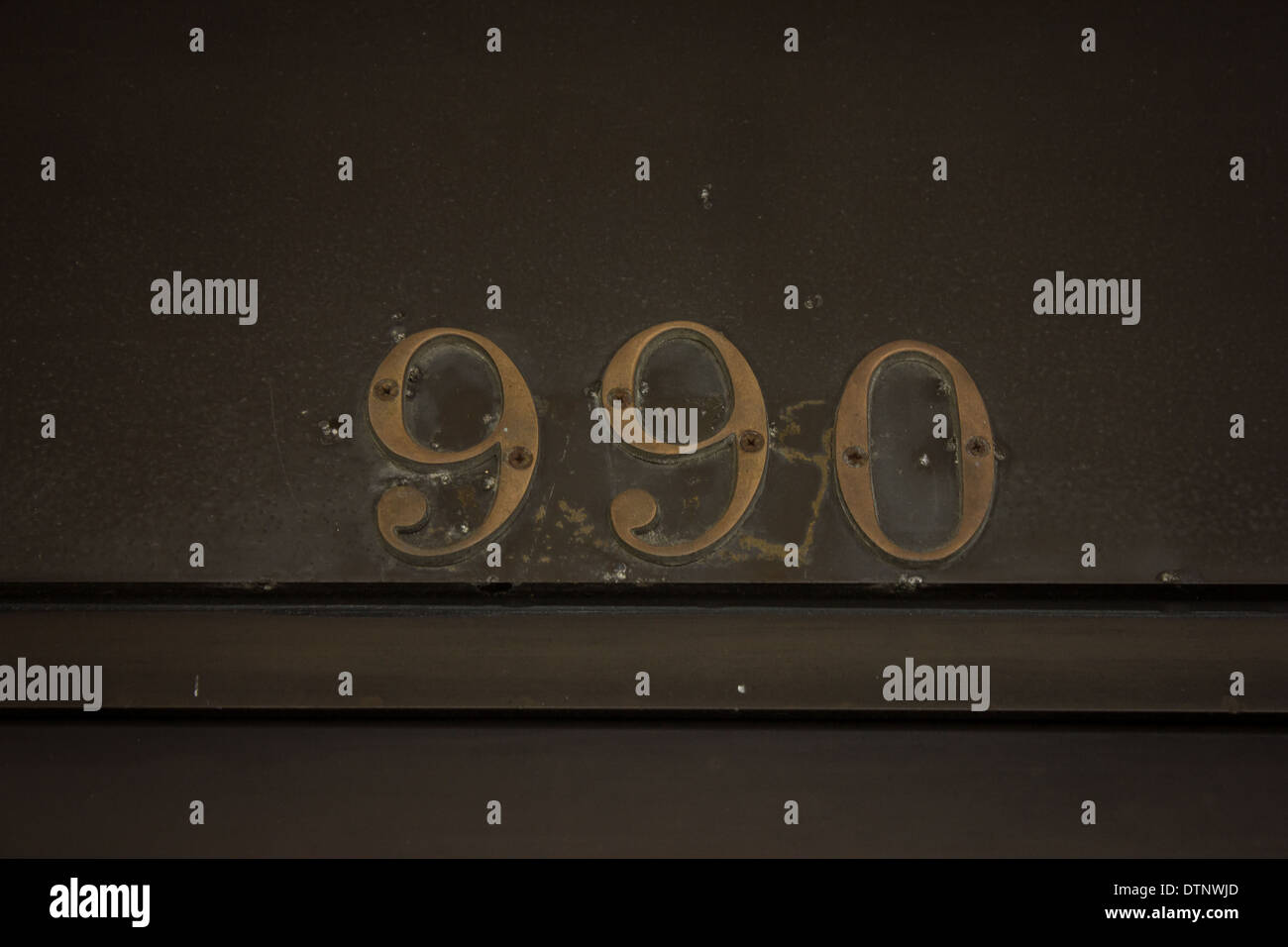 Door number 990 Stock Photo - Alamy