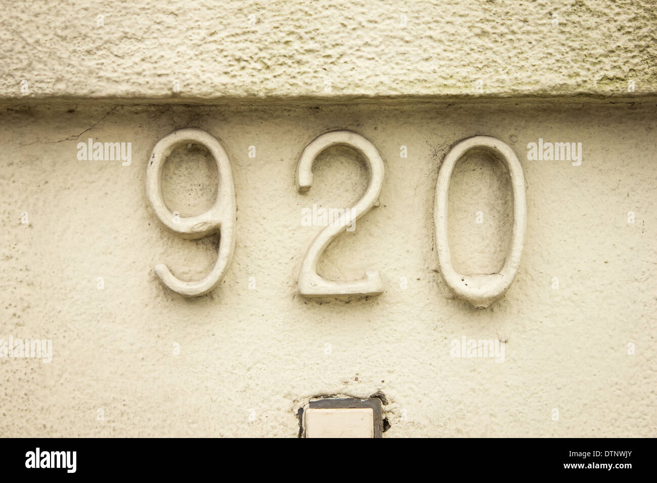 Door number 920 Stock Photo - Alamy