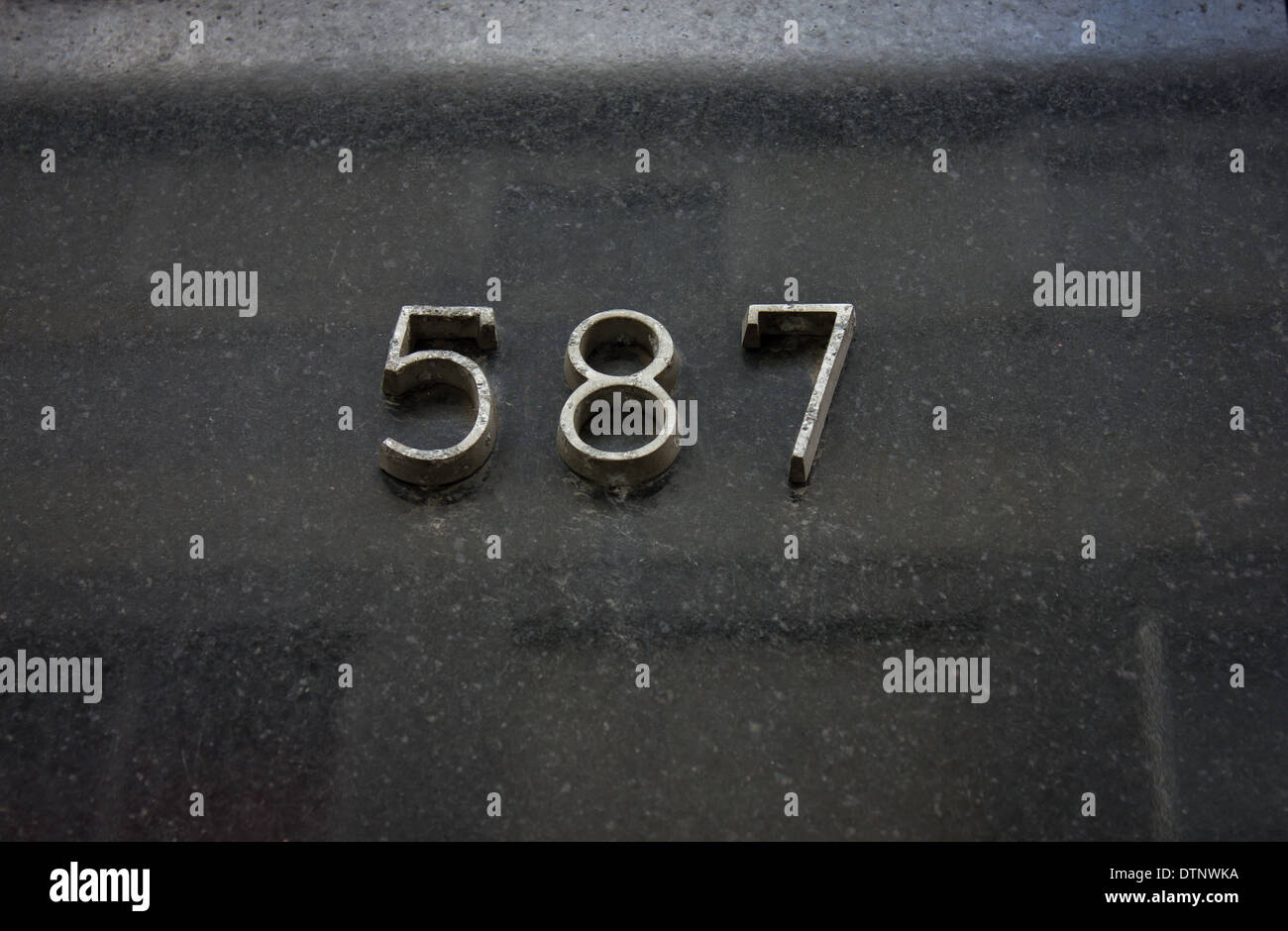 Number 587 hi-res stock photography and images - Alamy