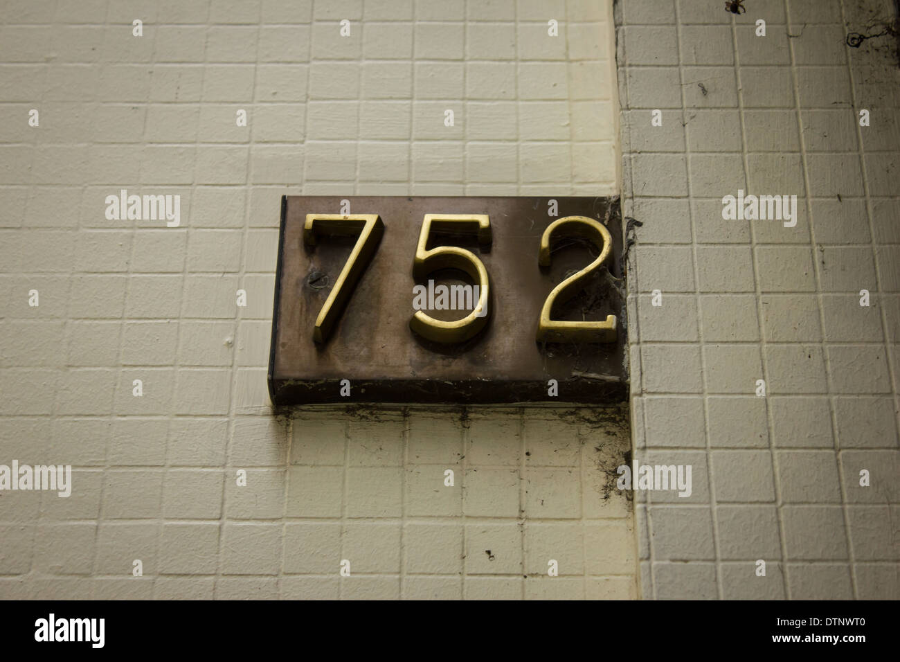 Door number 752 Stock Photo - Alamy