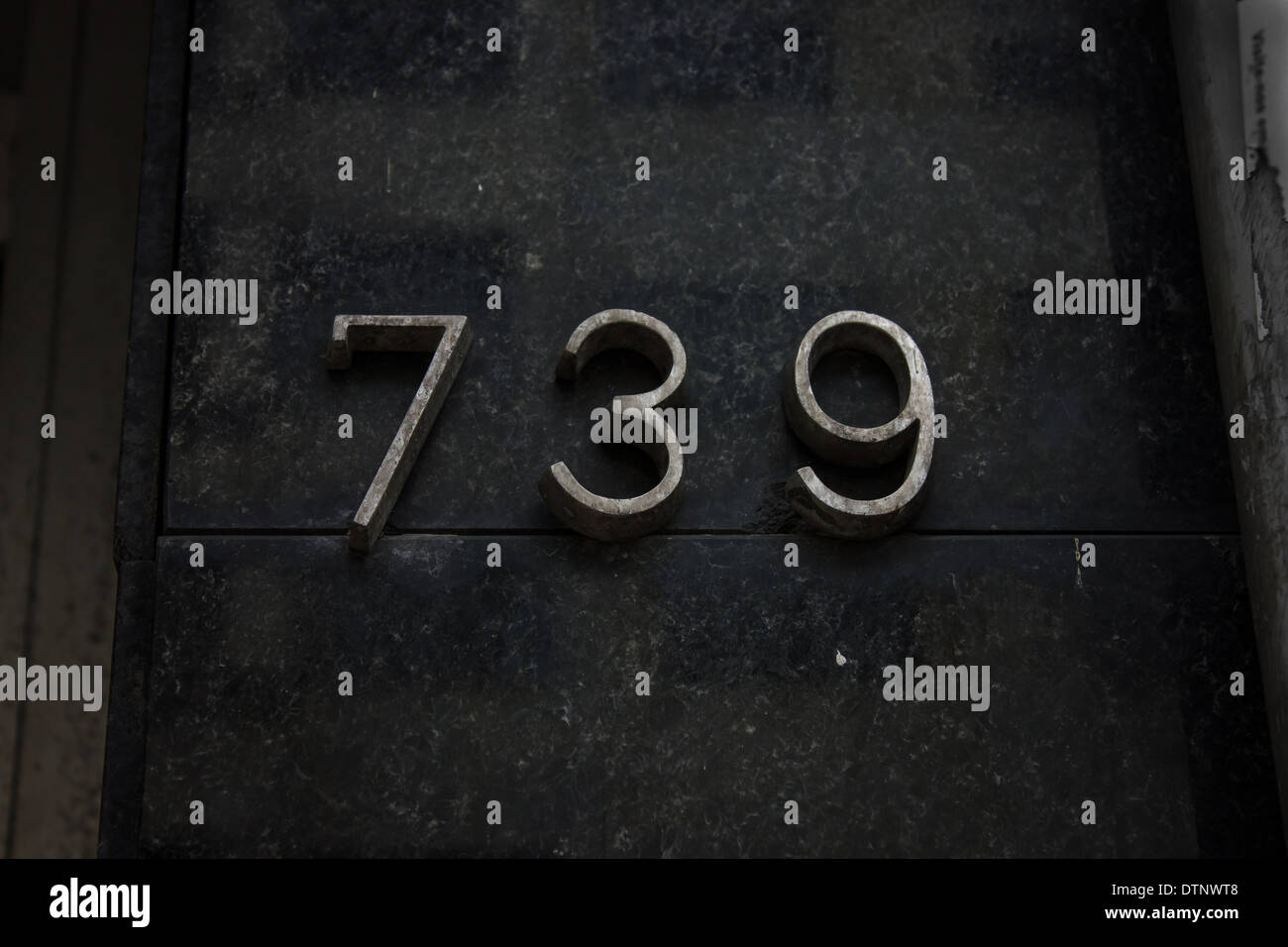 Door number 739 Stock Photo - Alamy