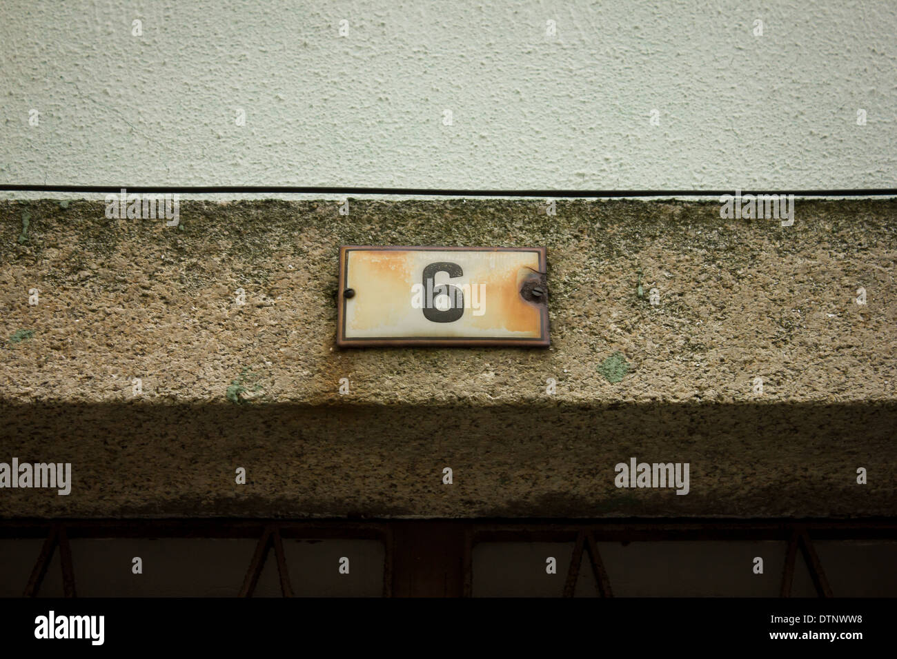 Door number 6 Stock Photo - Alamy