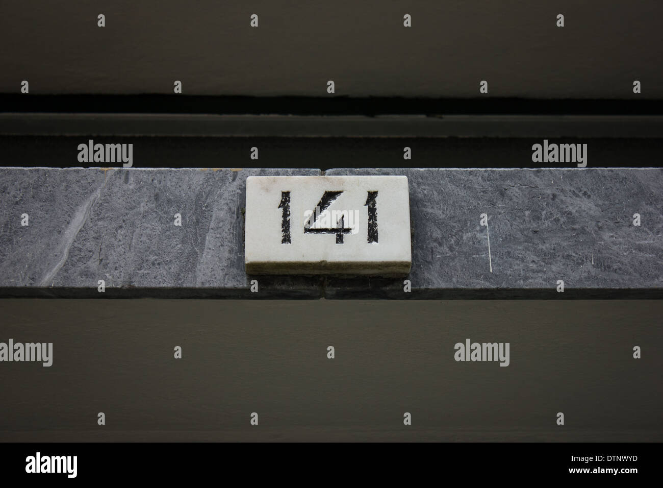 Door number 141 Stock Photo - Alamy