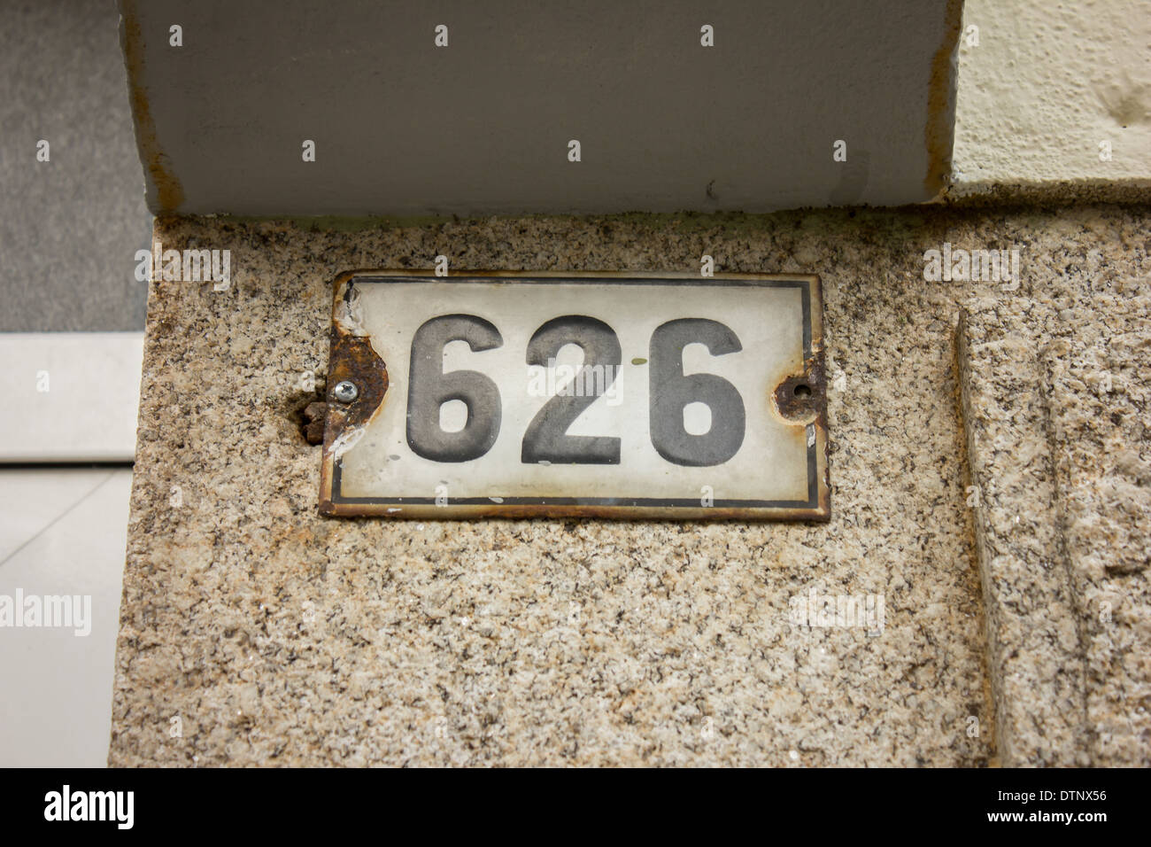Door number 626 Stock Photo - Alamy
