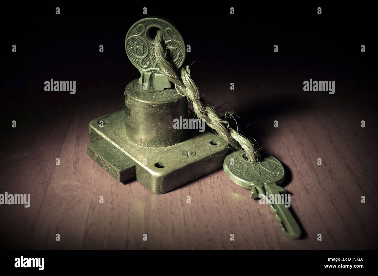 Old lock and keys from the John Brown's shipyard, memory from the past ...