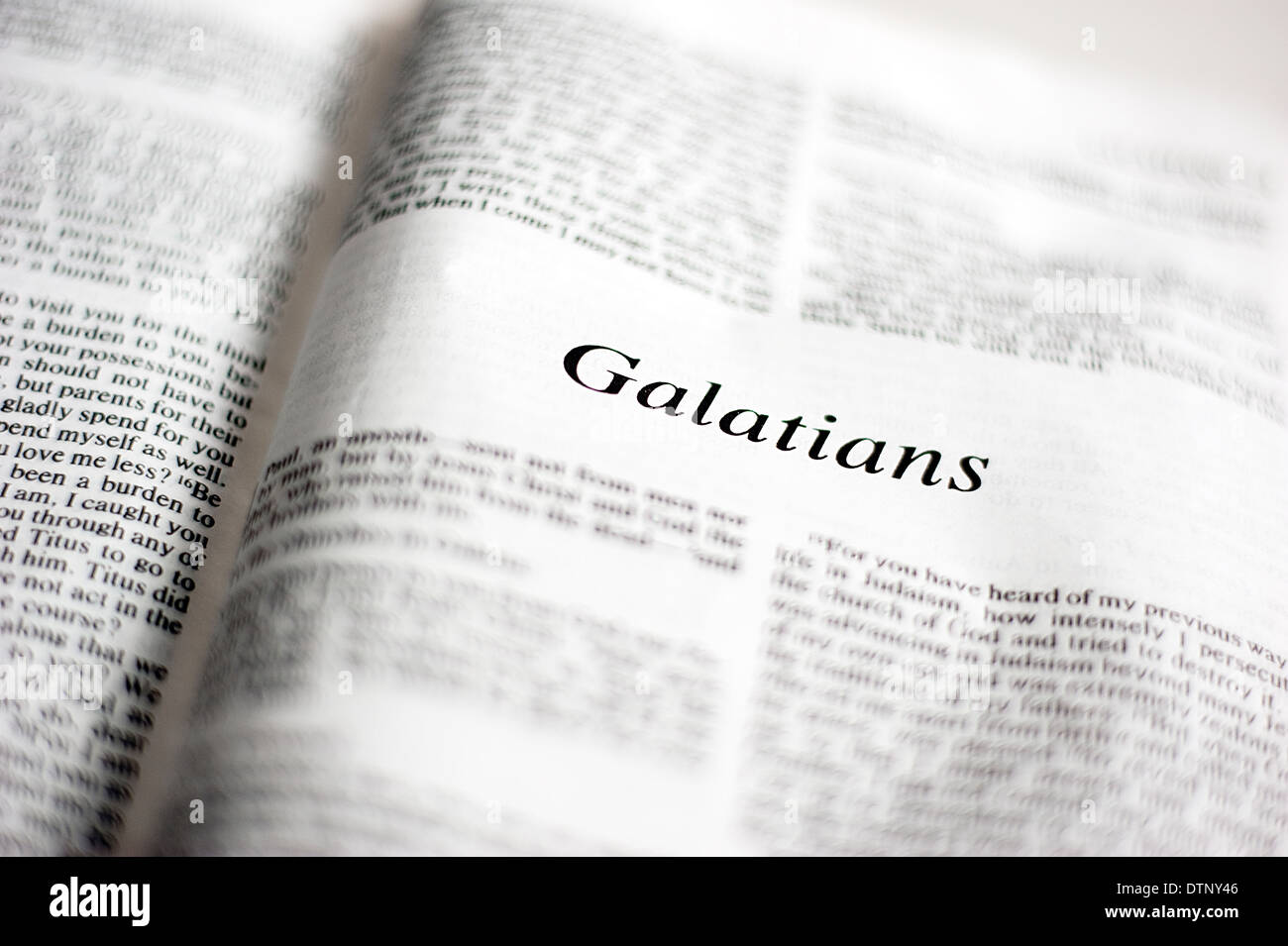 Book of Galatians in the Bible Stock Photo - Alamy