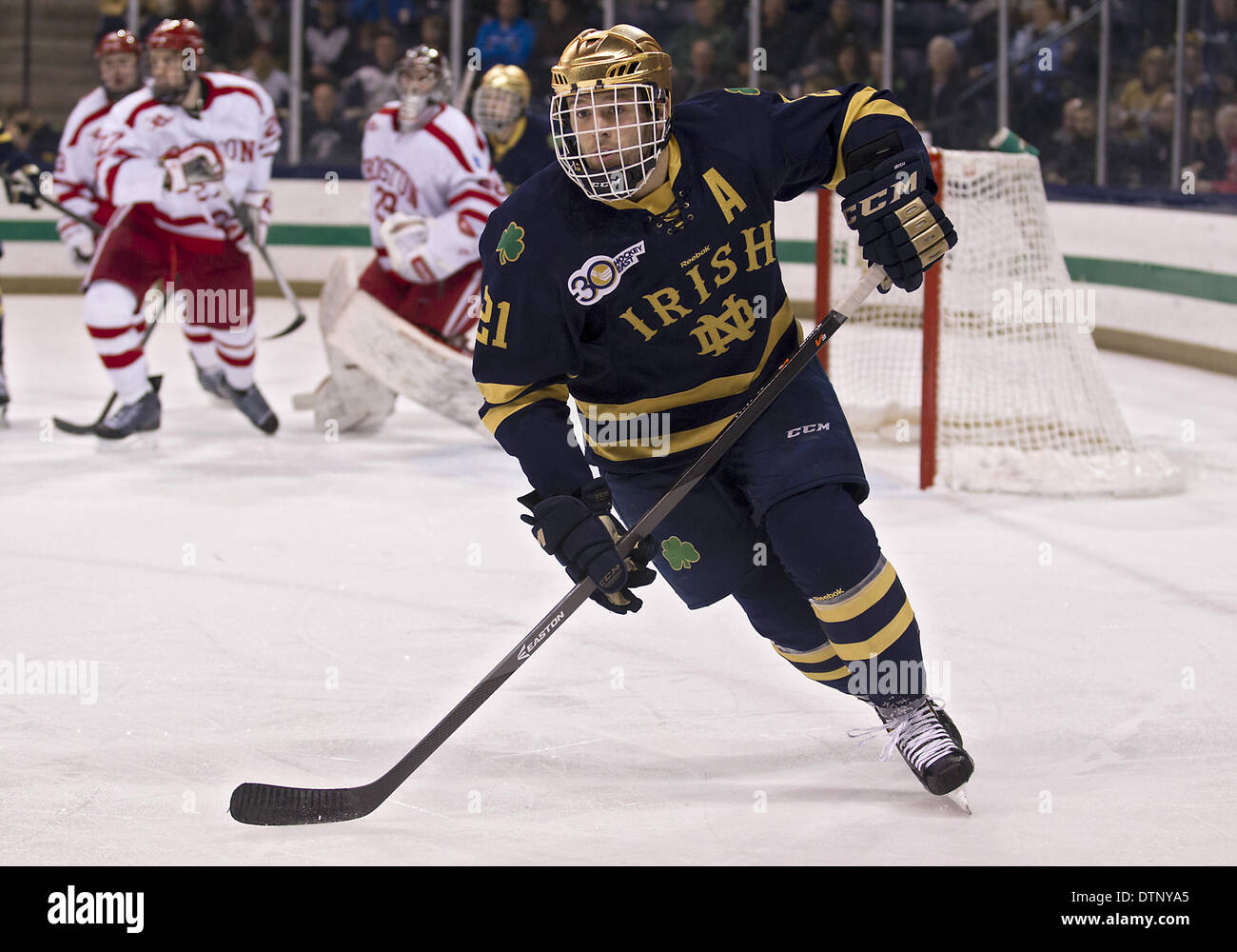 South Bend, Indiana, USA. 21st Feb, 2014. February 21, 2014: Notre Dame ...