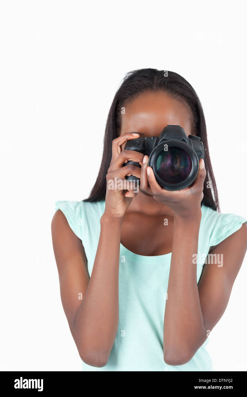Young photographer at work Stock Photo - Alamy