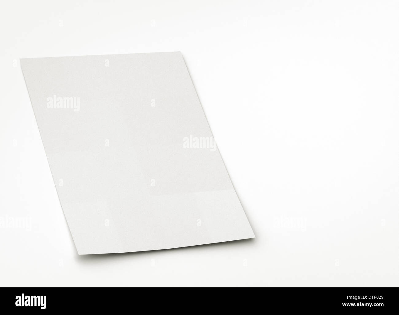 blank paper or brochure sheet Stock Photo - Alamy