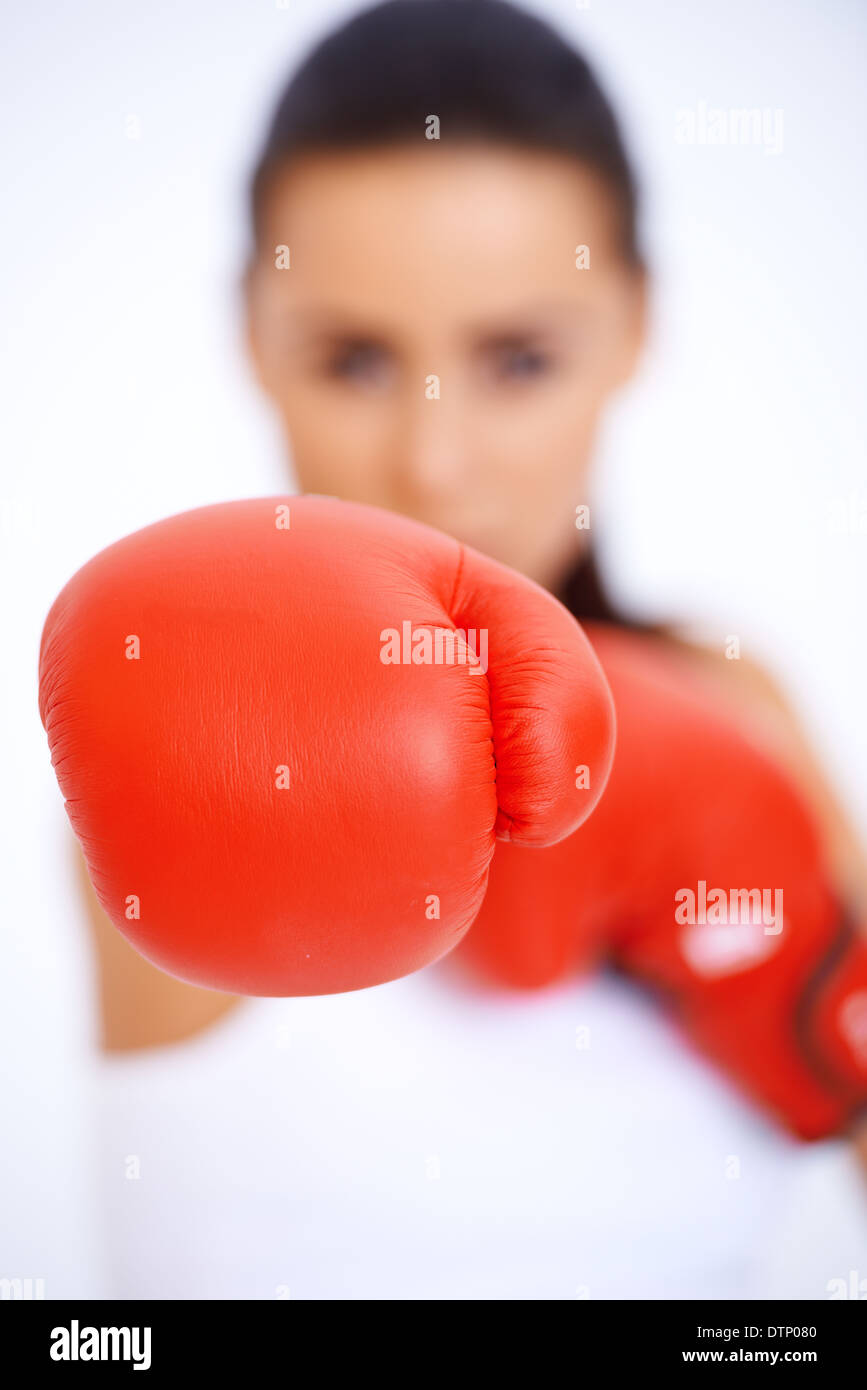 Close up of boxing glove Stock Photo - Alamy