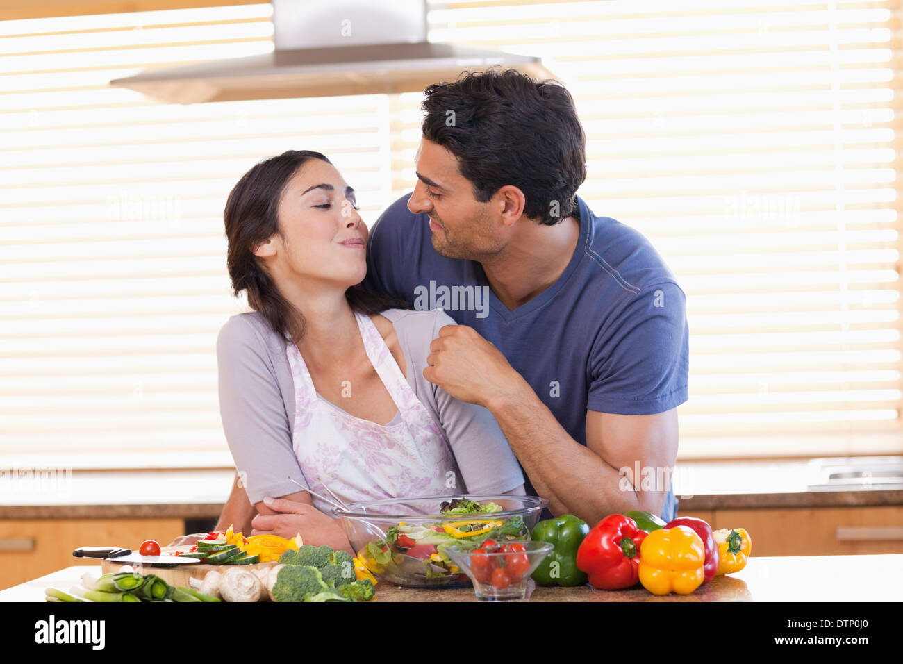 Man feeding his fiance Stock Photo - Alamy