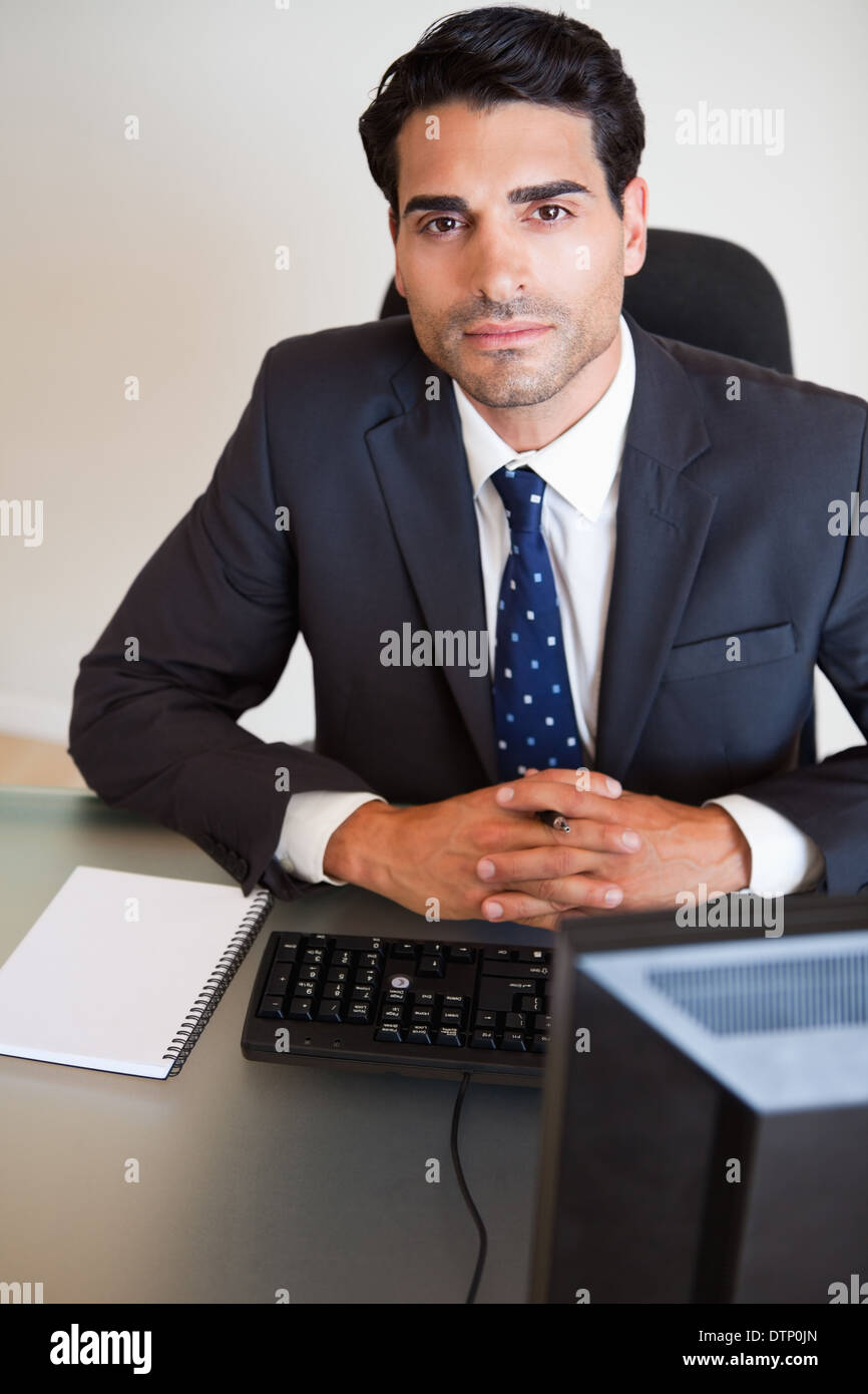 Portrait of a businessman posing Stock Photo - Alamy