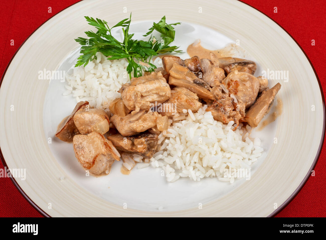 rice with meat Stock Photo - Alamy