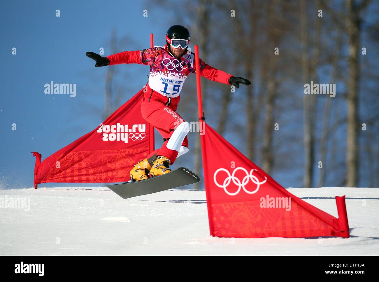 Sochi, Russia. 22nd February 2014. Philipp Schoch of Switzerland in ...