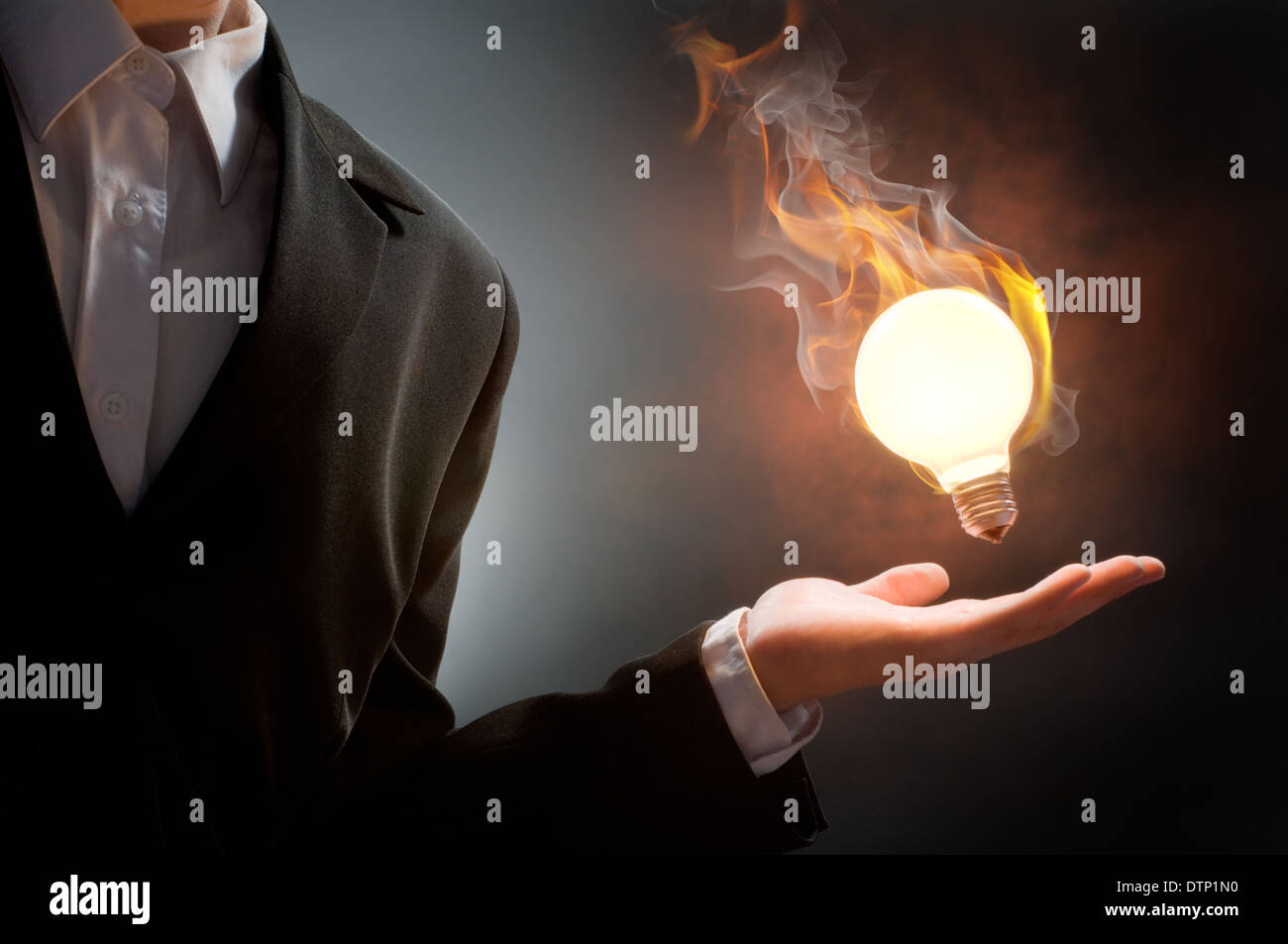 Light bulb fire hi-res stock photography and images - Alamy