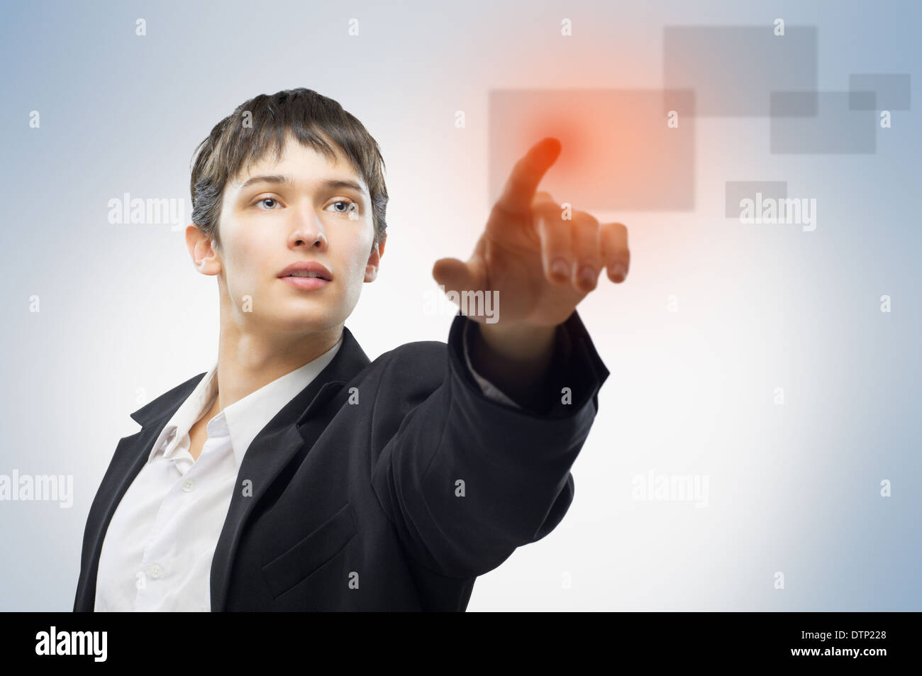 successful person making use of innovative technologies Stock Photo - Alamy