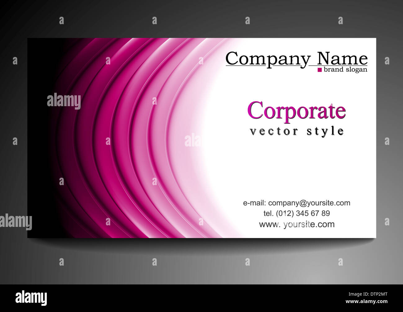 Abstract wave pattern vector card design Stock Photo - Alamy