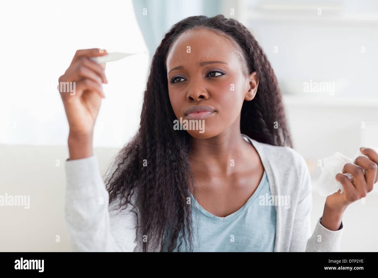 Women measuring heat hi-res stock photography and images - Alamy