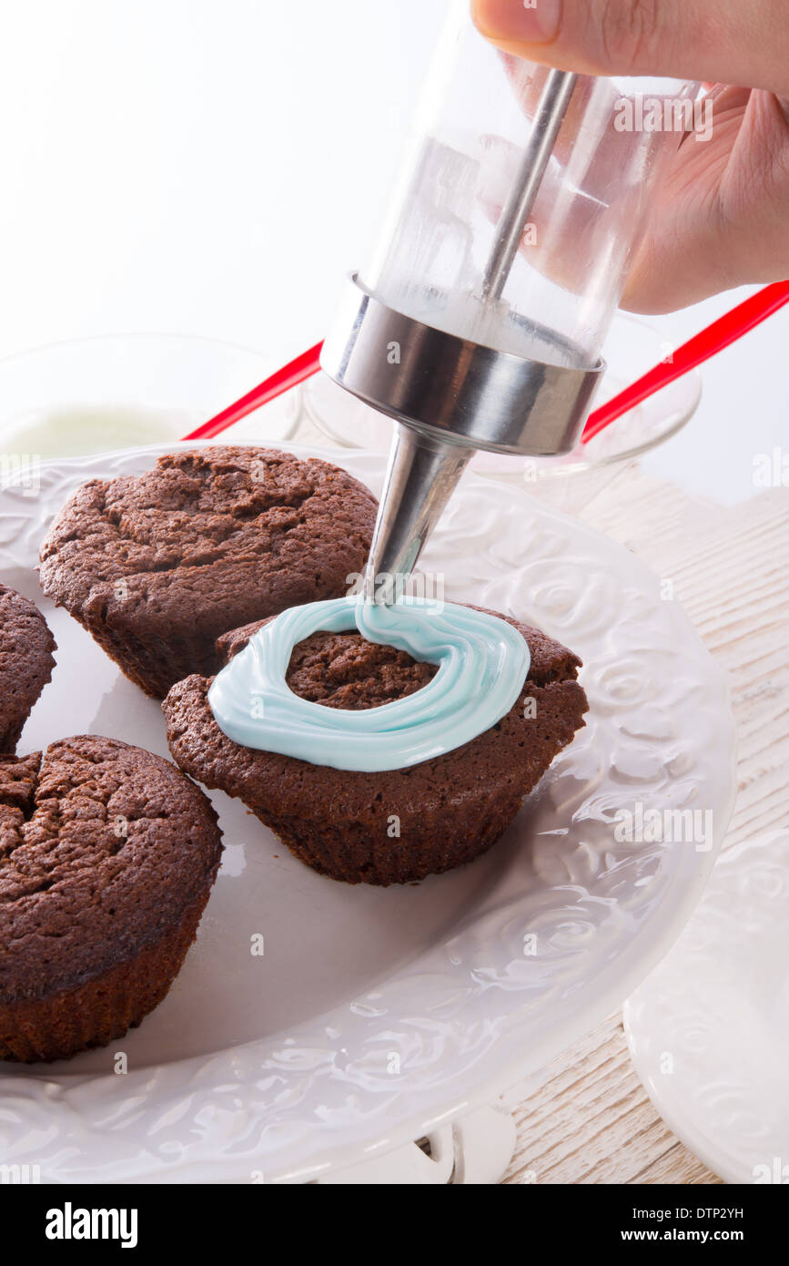 Blue and green icing hi-res stock photography and images - Alamy