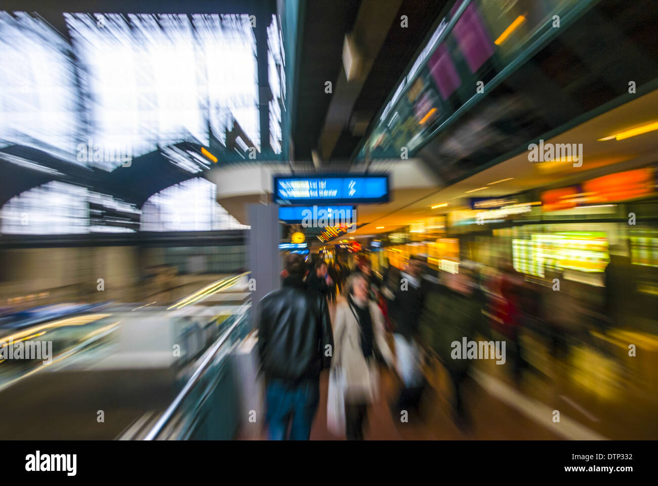 People at Hamburg Central Station Stock Photo - Alamy