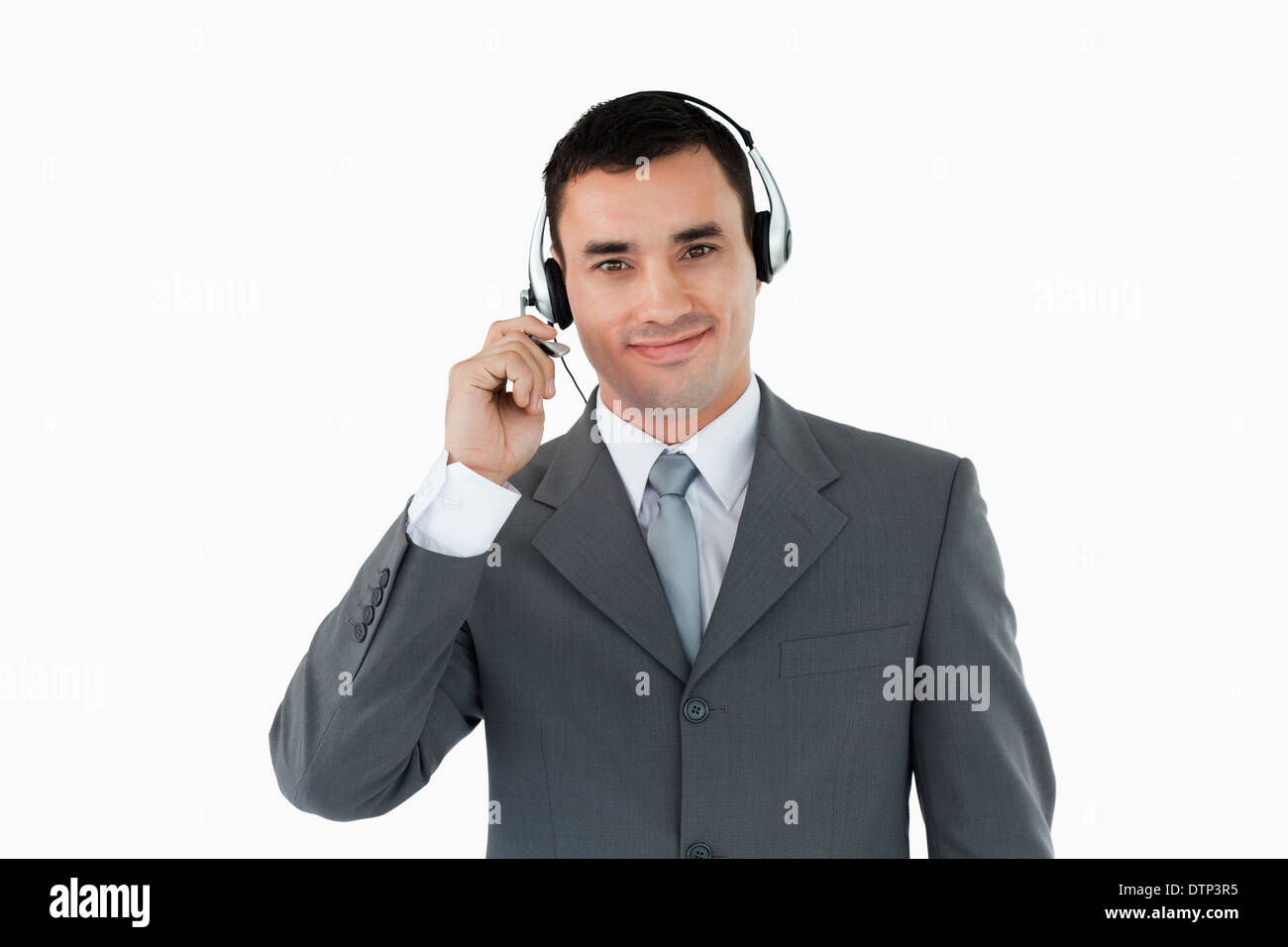 Cheerful men call center operator hi-res stock photography and images ...