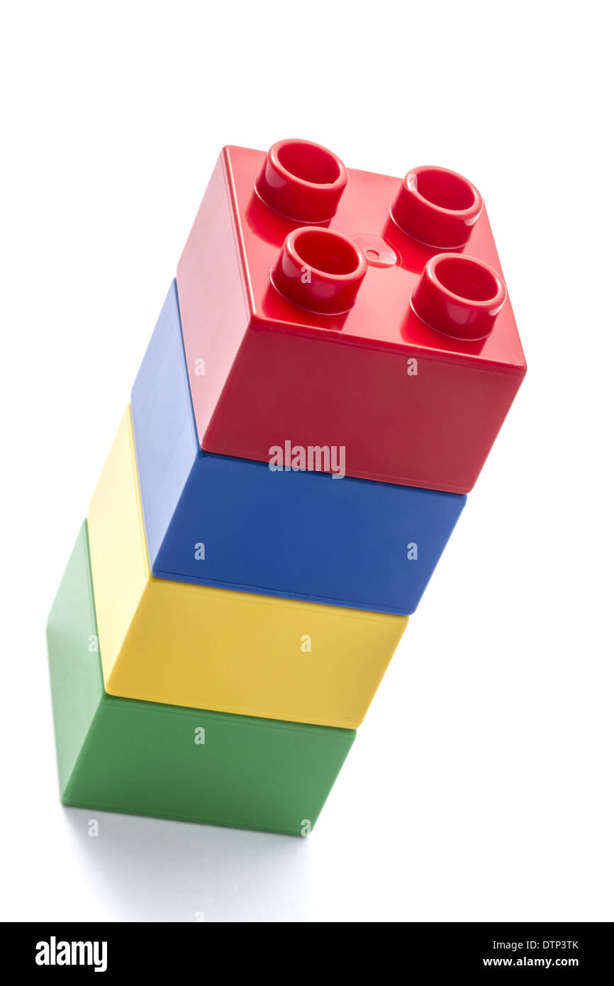 Colorful building blocks Stock Photo - Alamy