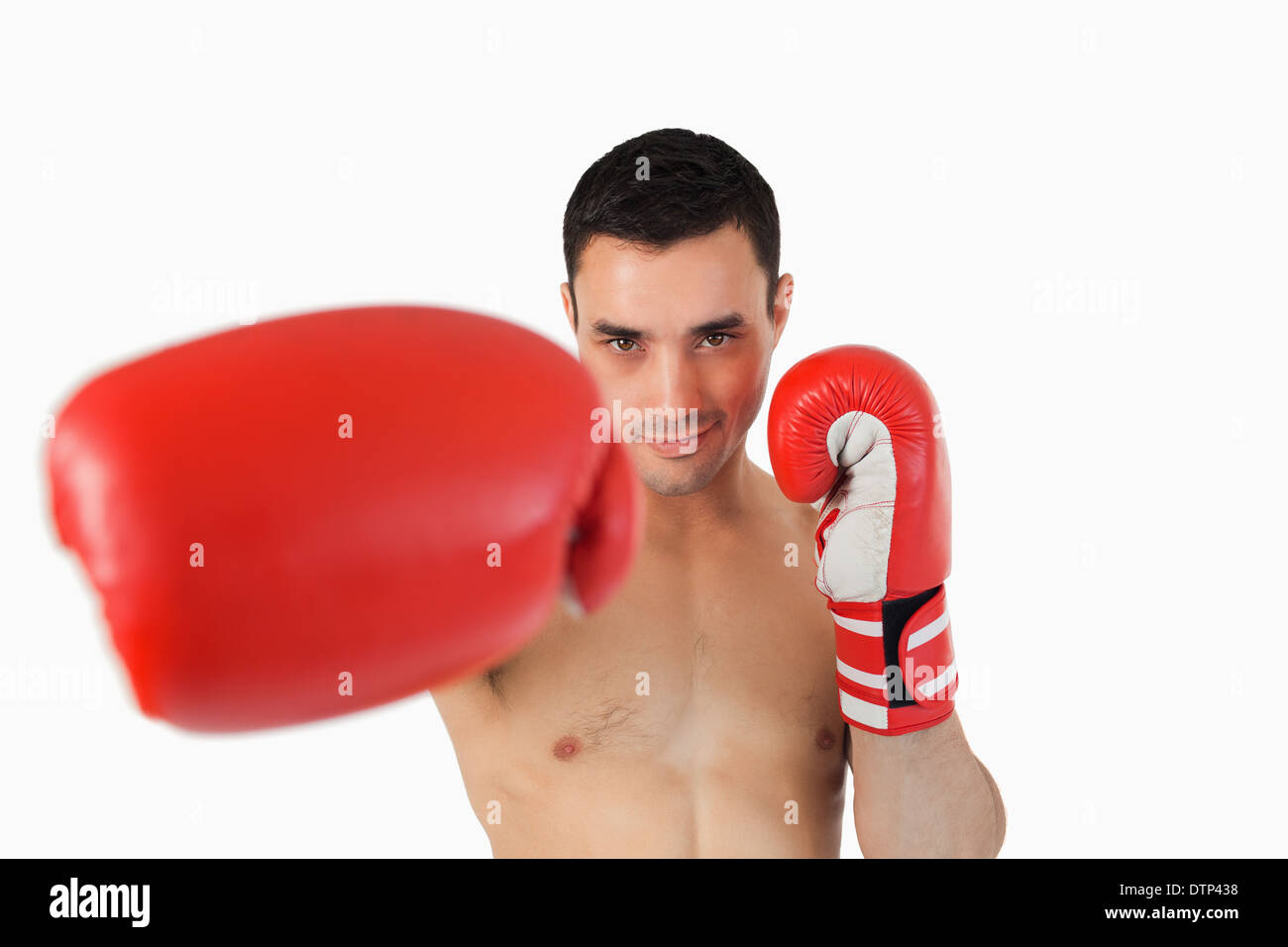 Boxer presenting his right fist Stock Photo - Alamy