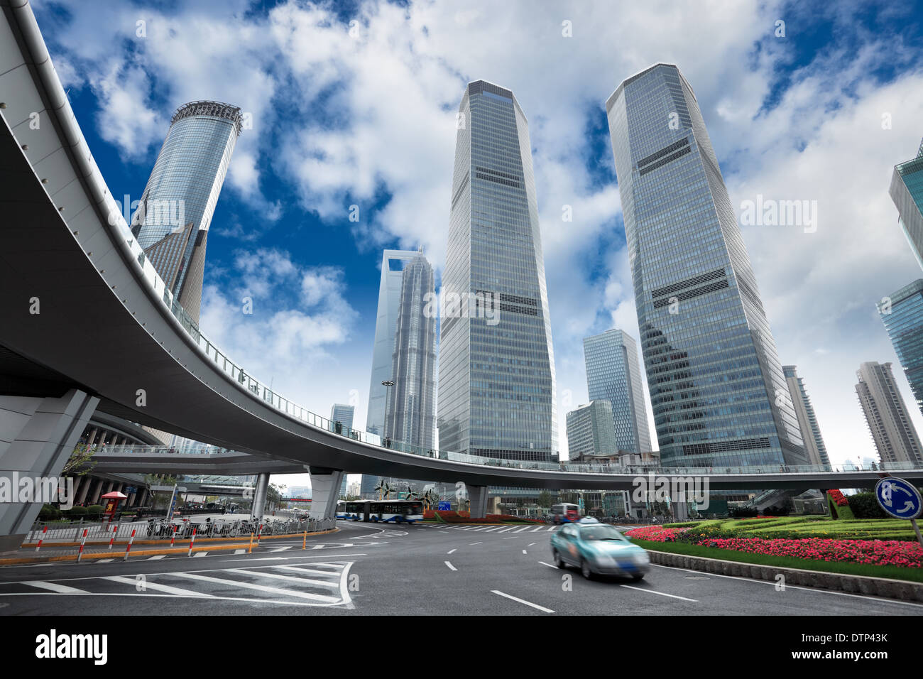 shanghai pudong downtown landscape Stock Photo - Alamy